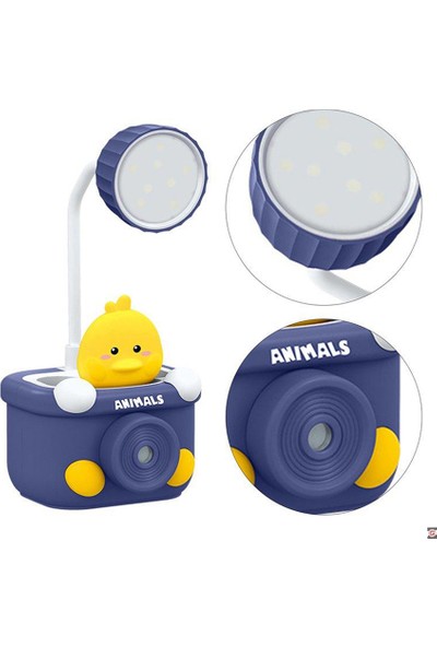 Zemtigo Sevimli Tavşan - Kedi Şarjlı Kalemlikli Masa Lambası USB LED Işıklı Kalemtraşlı Zemtigo Sevimli Tavşan - Kedi Şarjlı Kalemlikli Masa Lambası USB LED Işıklı Kalemtraşlı
