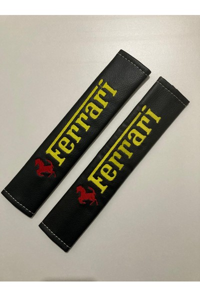 Oto Araç Ferrari Kemer Kılıfı 2'li Takım