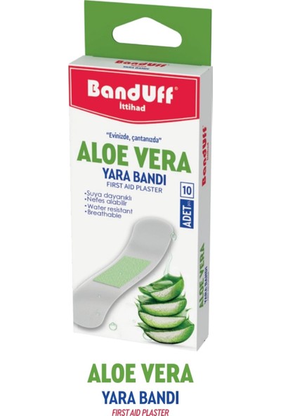 Banduff Aloe VERA10'LU Yara Bandı 5 Paket Banduff Aloe VERA10'LU Yara Bandı 5 Paket