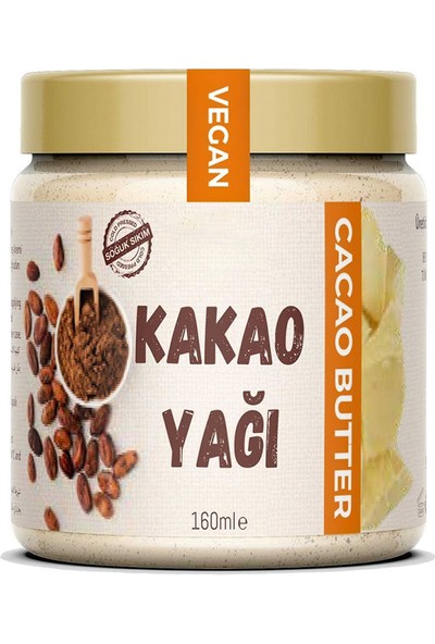 Kakao Yağı Soğuk Sıkım Katı 160 ml Kakao Yağı Soğuk Sıkım Katı 160 ml
