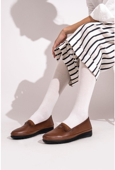 Modabuymus Larsay Taba Lastikli Anatomik Günlük Ayakkabı