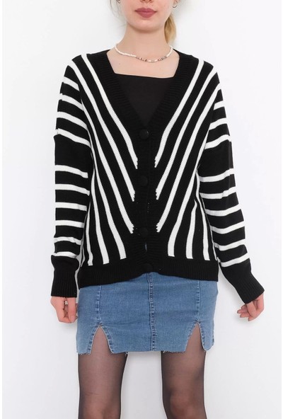 Serçe Shop Düğmeli Hırka Siyah - 10006.1612.