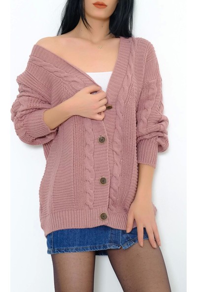 Serçe Shop Balon Kol Hırka Gülkurusu - 340.1577.