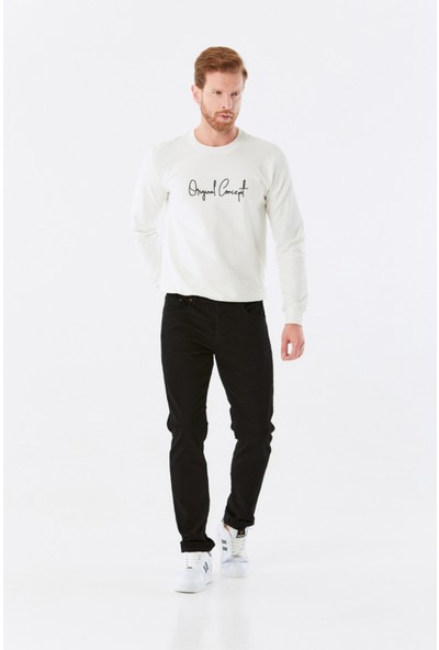 Taşlamalı Skinny Jean Pantolon