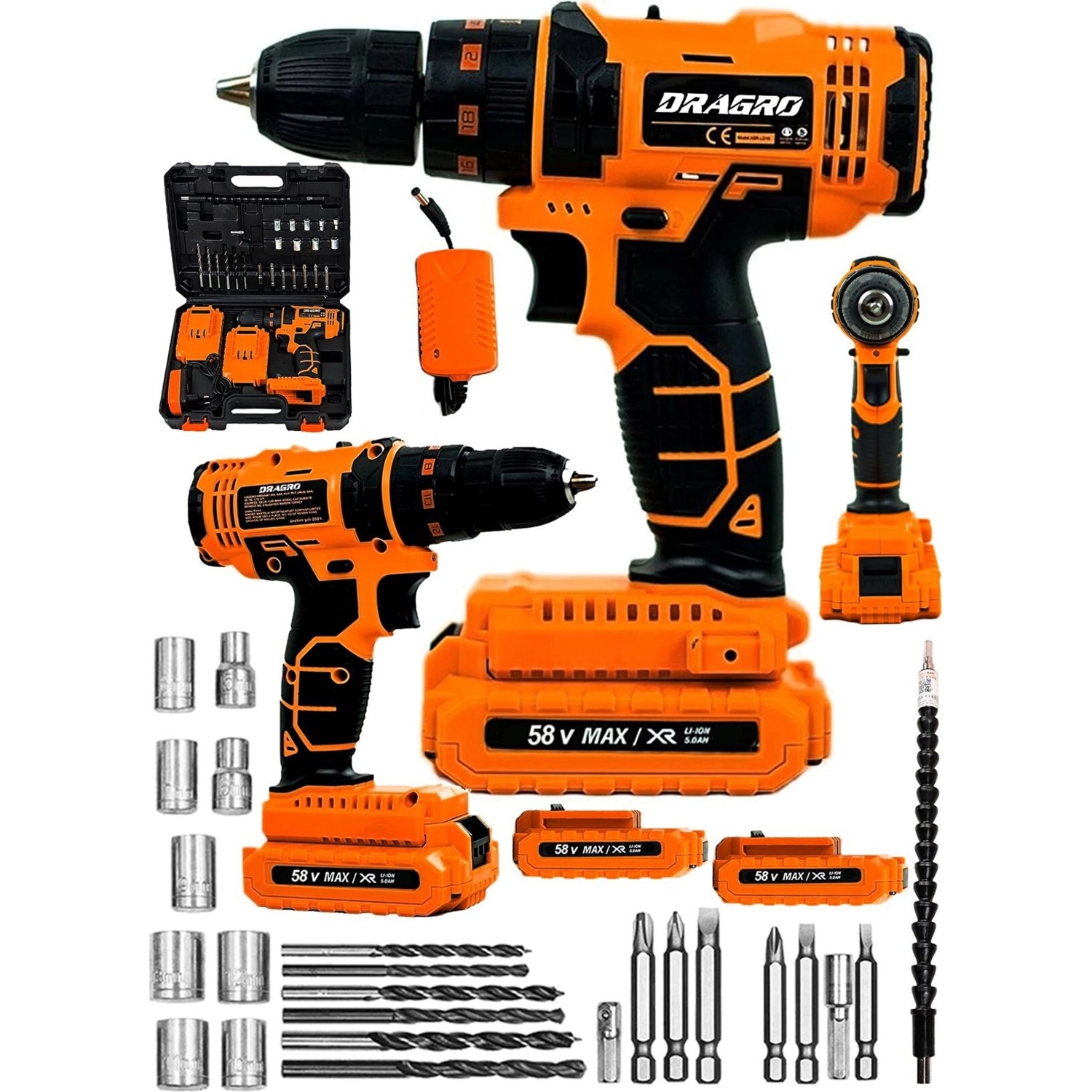 Dragro Alman 58v 5 Ah Darbeli Bakır Sargılı Metal Şanzuman Fiyatı