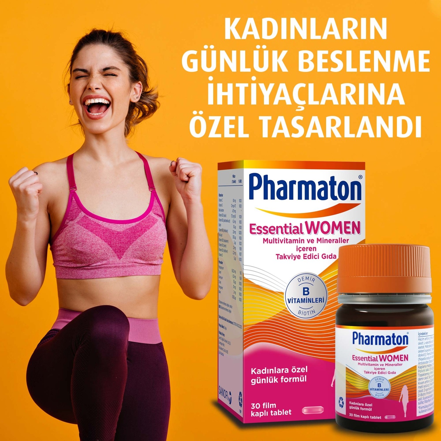 Pharmaton Essential Women 30 Tablet - Biotin, Demir, Vitamin Fiyatı