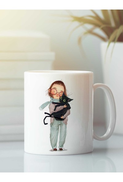 Hrs Beyaz Porselen Kupa Bardak