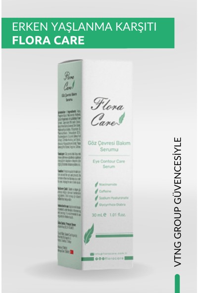 Flora Care Göz Çevresi Bakımı Yaşlanma Karşıtı Göz Çevresi Serumu