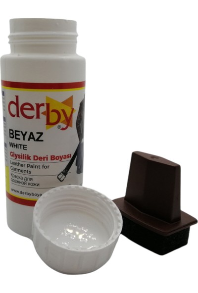Derby Mont Direksiyon Koltuk Deri Boyası 100 ml ve Saplı Sünger 1 Adet Derby Mont Direksiyon Koltuk Deri Boyası 100 ml ve Saplı Sünger 1 Adet