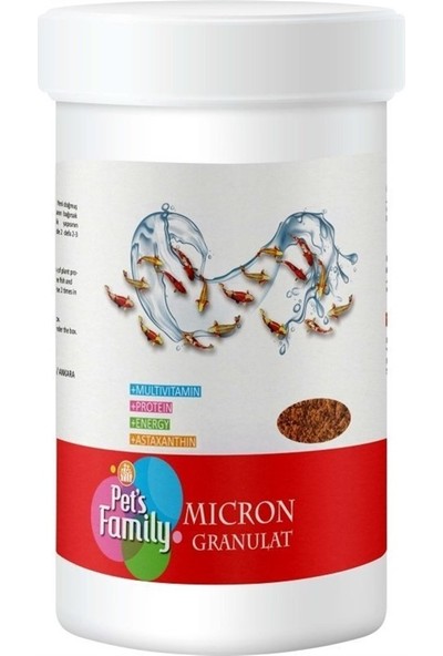 Pets Family Mıcron Granulat 100ML/50G Pets Family Mıcron Granulat 100ML/50G