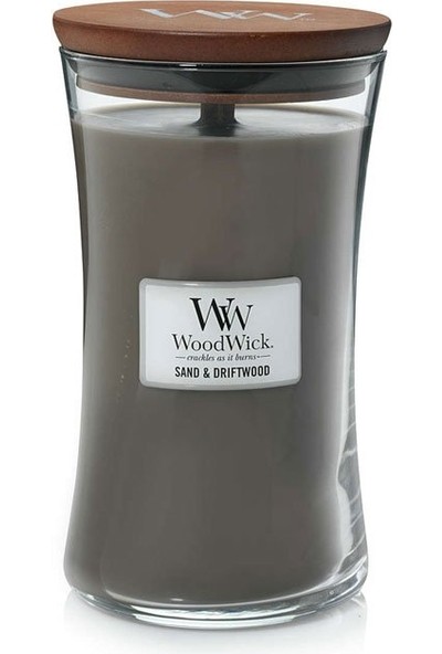 Wood Wick 93378E Ww Büyük Kavanoz Mum Sand & Driftwood Wood Wick 93378E Ww Büyük Kavanoz Mum Sand & Driftwood