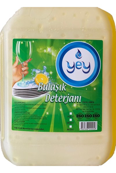 Bulaşık Deterjanı 5 kg Limon Kokulu Bulaşık Deterjanı 5 kg Limon Kokulu