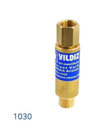 Yıldız 1030 Alev Emniyet Valfi Oksijen Yıldız 1030 Alev Emniyet Valfi Oksijen