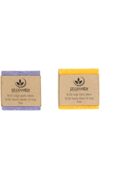 Devahanem 2'Li Set Doğal Lavanta Sabunu +Bıttım Sabunu 200g℮ Devahanem 2'Li Set Doğal Lavanta Sabunu +Bıttım Sabunu 200g℮