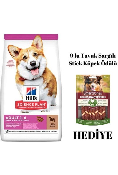 Hills Kuzu Etli Küçük Irk Yetişkin Köpek Maması 1.5 kg +9'lu Tavuk Sargılı Stick Köpek Ödülü Hediye Hills Kuzu Etli Küçük Irk Yetişkin Köpek Maması 1.5 kg +9'lu Tavuk Sargılı Stick Köpek Ödülü Hediye