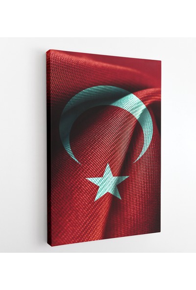 Türk Bayrağı Tasarımlı Kanvas Tablo Türk Bayrağı Tasarımlı Kanvas Tablo