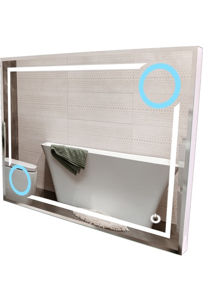 Desenli Dokunmatik Led'li Renkli Ayna 65X80 Ym