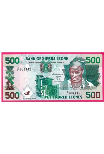 TK Sıerra Leone 500 Leones P23 2003 Unc Çil TK Sıerra Leone 500 Leones P23 2003 Unc Çil