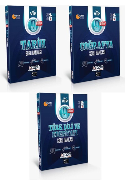 Çapa Yayıncılık 9.sınıf Tarih-Türk Dili ve Edebiyatı ve Coğrafya Soru Bankası Seti Çapa Yayınları 1CAPAKTT9SOSYALSETL Çapa Yayıncılık 9.sınıf Tarih-Türk Dili ve Edebiyatı ve Coğrafya Soru Bankası Seti Çapa Yayınları 1CAPAKTT9SOSYALSETL
