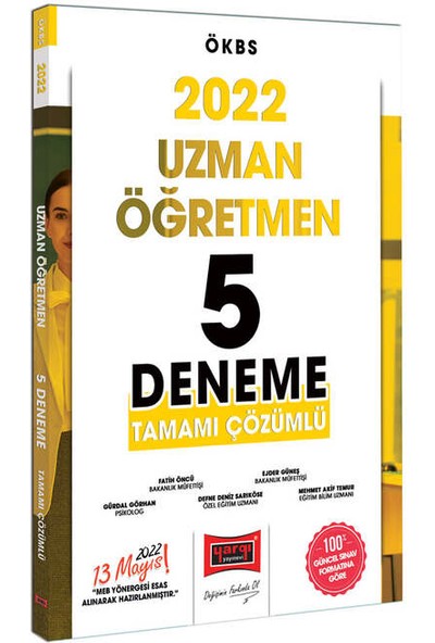 Yargı Yayınları 2022 ÖKBS Uzman Öğretmen Tamamı Çözümlü 5 Deneme Sınavı Yargı Yayınları 2022 ÖKBS Uzman Öğretmen Tamamı Çözümlü 5 Deneme Sınavı