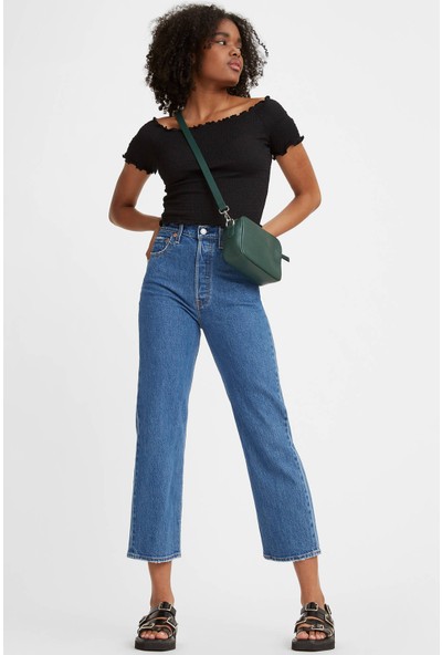 Levi's Ribcage Pamuklu Yüksek Bel Slim Fit Kısa Paça Jeans Bayan Kot Pantolon 72693 Levi's Ribcage Pamuklu Yüksek Bel Slim Fit Kısa Paça Jeans Bayan Kot Pantolon 72693