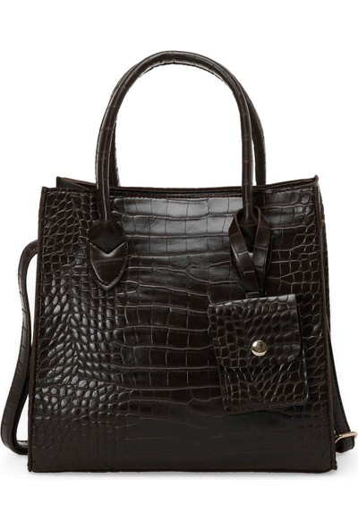 Butigo Kroko Bzk El 2pr Kahverengi Kadın El Çantası Butigo Kroko Bzk El 2pr Kahverengi Kadın El Çantası