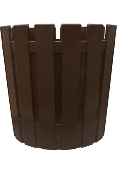 Poliwork Akasya Saksı Yuvarlak NO33 Kahverengi-Beyaz-Antresit Poliwork Akasya Saksı Yuvarlak NO33 Kahverengi-Beyaz-Antresit