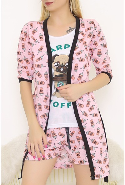 Myglobal Desenli 3'lü Takım Desenlipembe - 9694.102. Myglobal Desenli 3'lü Takım Desenlipembe - 9694.102.