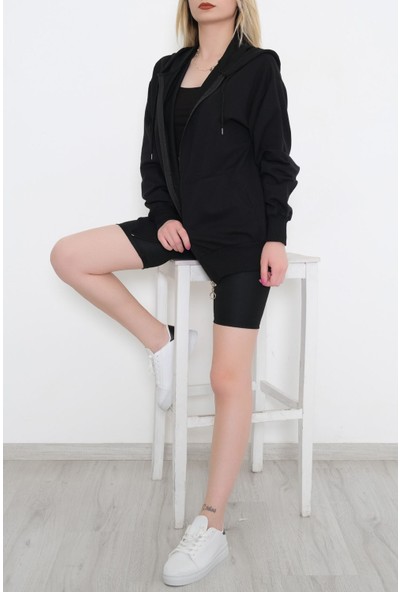 Kapşonlu Sweat Siyah - 9835.1567. Kapşonlu Sweat Siyah - 9835.1567.