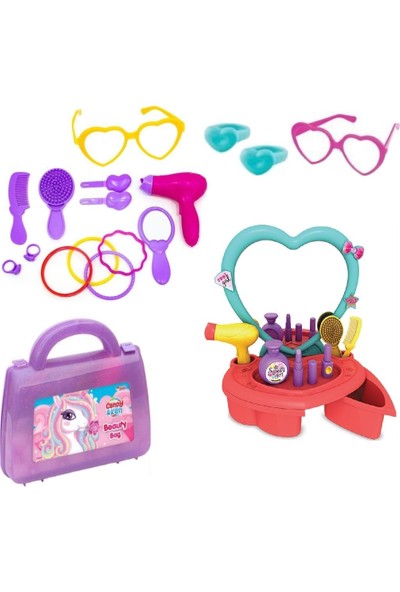 Candy Güzellik Salonu Seti + Candy Güzellik Çantası Evcilik Oyuncak Seti Candy Güzellik Salonu Seti + Candy Güzellik Çantası Evcilik Oyuncak Seti