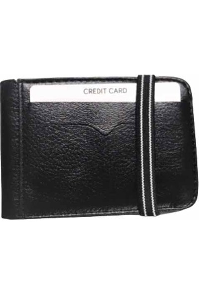 BY Collection Vegan Suni Deri Kartlık Cüzdan | Siyah Lastikli – Unisex BY Collection Vegan Suni Deri Kartlık Cüzdan | Siyah Lastikli – Unisex