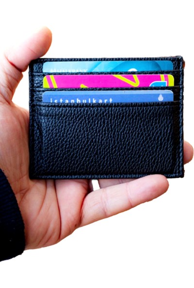 BY Collection Vegan Suni Deri Kartlık Cüzdan | Siyah - Unisex BY Collection Vegan Suni Deri Kartlık Cüzdan | Siyah - Unisex