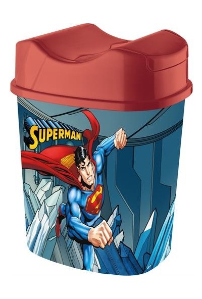 Leva Store Homecare Superman Lisanslı 5.5 Lt Çöp Kovası 714542 Leva Store Homecare Superman Lisanslı 5.5 Lt Çöp Kovası 714542