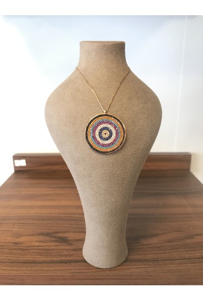 Boutique Venüs Sarı Renkli Gümüş Kolye