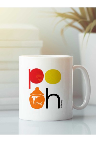 Hrs Beyaz Porselen Kupa Bardak Winnie The Pooh