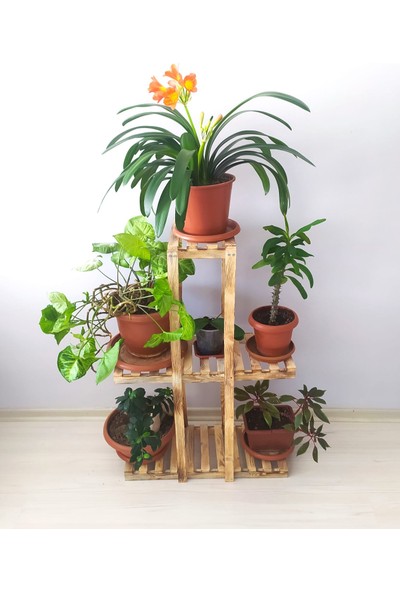 Asya Oyuncak Doğal Ahşap Dekoratif Balkon Bahçe Çiçeklik Saksı Standı Saksılık 80 cm x 60 cm Asya Oyuncak Doğal Ahşap Dekoratif Balkon Bahçe Çiçeklik Saksı Standı Saksılık 80 cm x 60 cm