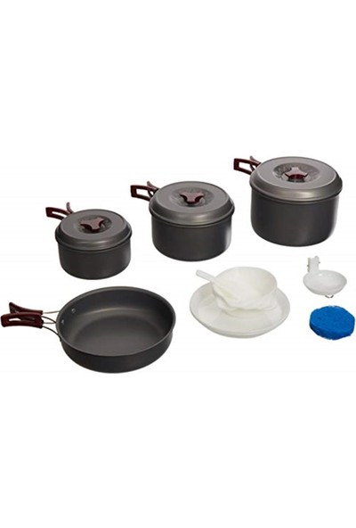 Freecamp Anodize Alüminyum Yemek Seti, Gri Freecamp Anodize Alüminyum Yemek Seti, Gri