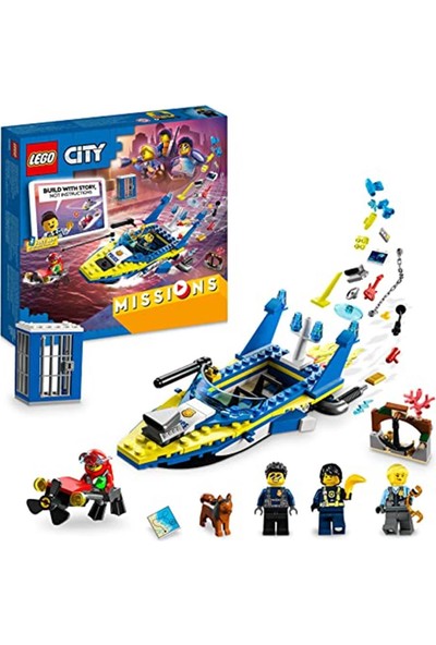 Lego® City Su Polisi Dedektif Görevleri 60355 - 6 Yaş ve Üzeri Çocuklar Için Interaktif, Dijital M Lego® City Su Polisi Dedektif Görevleri 60355 - 6 Yaş ve Üzeri Çocuklar Için Interaktif, Dijital M