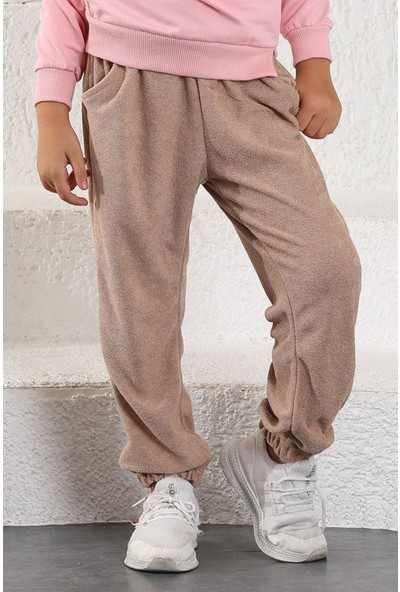 Zepkids Kız Çocuk Eşofman Altı Havlu Kumaş Zepkids Kız Çocuk Eşofman Altı Havlu Kumaş