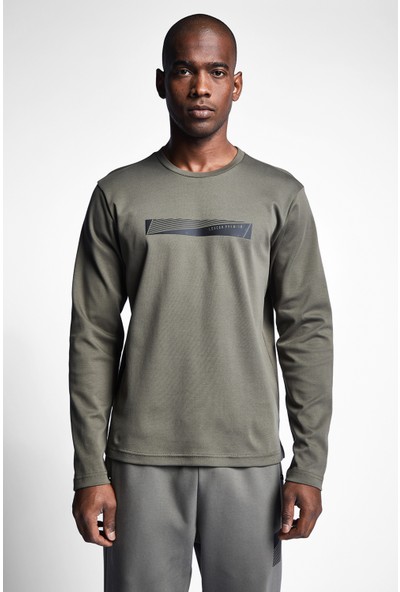 Lescon Haki Erkek Uzun Kollu Tshirt 22N-1129