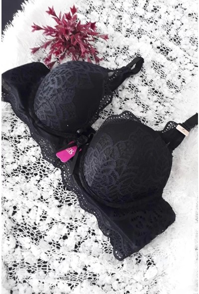 Quzu F.k Sütyen-Siyah