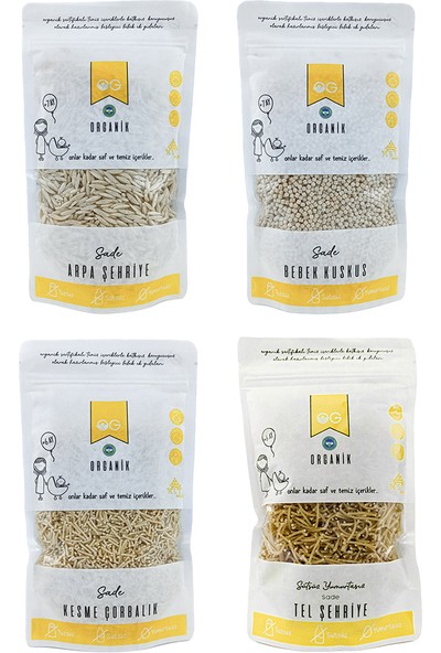 OG natural 4'lü Sade Makarna Seti +6/7 Ay OG natural 4'lü Sade Makarna Seti +6/7 Ay