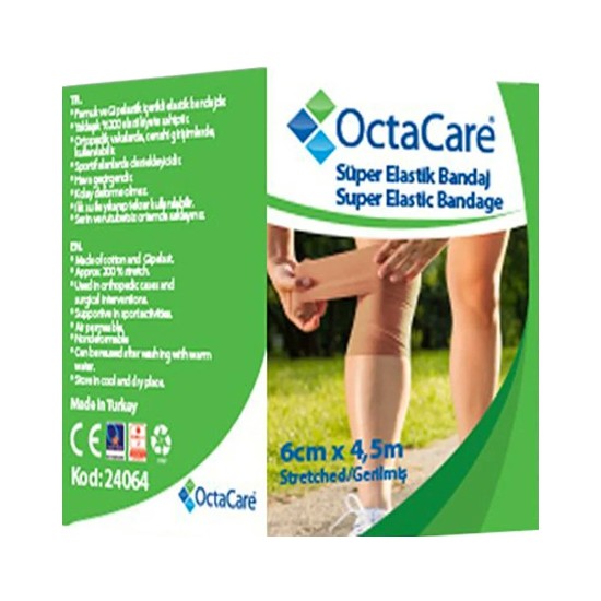 Octacare Süper Elastik Bandaj 6 cm x 4,5 M Fiyatı