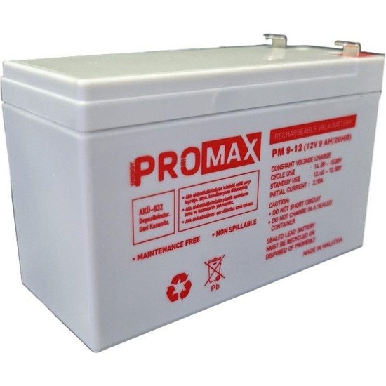 Promax Energy Promax 12V 9AH Akü 12VOLT 9AMPER Fiyatı