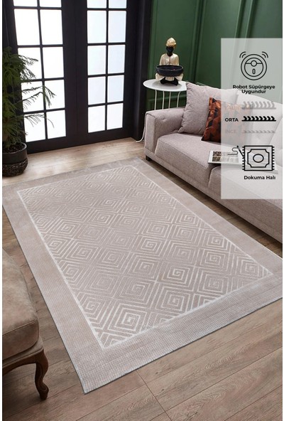 Kervansaray Halı 4848 Derin Modern Dokuma Bej Halı Kervansaray Halı 4848 Derin Modern Dokuma Bej Halı