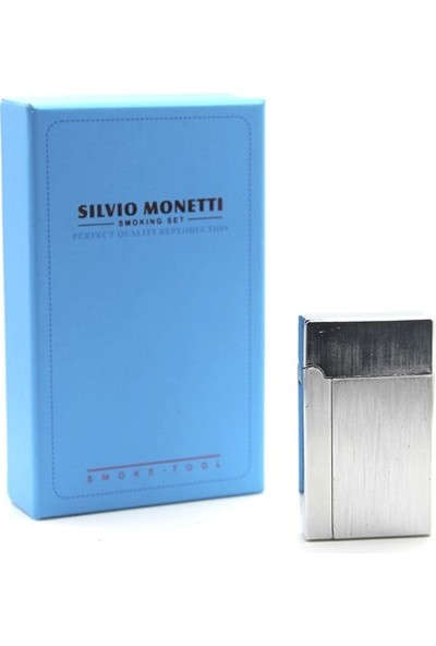 Alsepeteavm Silvio Monetti Gümüş Gazlı Çakmak Alsepeteavm Silvio Monetti Gümüş Gazlı Çakmak