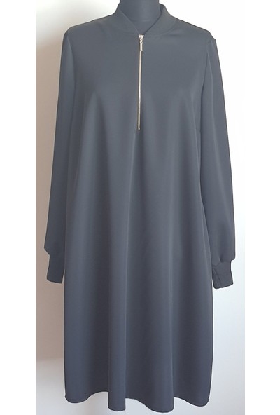 Defrina 22335 - Defrina Marka Siyah Renk Fermuarlı Ribana Detaylı Kadın Tunik Defrina 22335 - Defrina Marka Siyah Renk Fermuarlı Ribana Detaylı Kadın Tunik