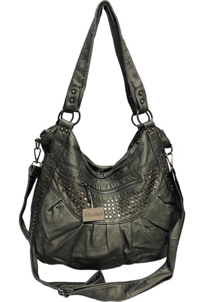 ElizaBell Yeşil Kadın Omuz Çantası Yumuşak Deri Çok Gözlü Ebat 35CM30CM ElizaBell Yeşil Kadın Omuz Çantası Yumuşak Deri Çok Gözlü Ebat 35CM30CM