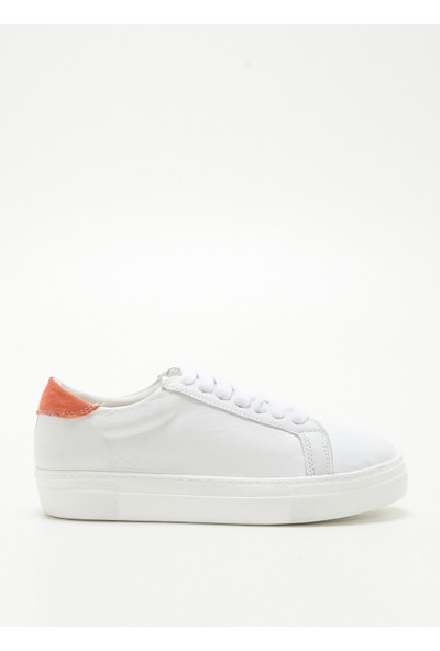 F By Fabrika Beyaz - Turuncu Kadın Sneaker F By Fabrika Beyaz - Turuncu Kadın Sneaker