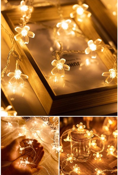 Technojet Dekoratif Çiçek Tasarımlı Şerit LED Yılbaşı Ağaç Süsleme (30'lu) Technojet Dekoratif Çiçek Tasarımlı Şerit LED Yılbaşı Ağaç Süsleme (30'lu)